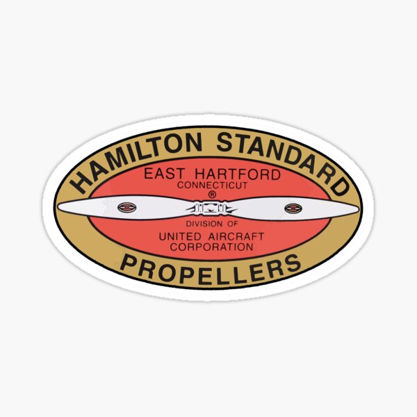"Hamilton Propeller" Sticker for Sale by waldo-pepper | Redbubble