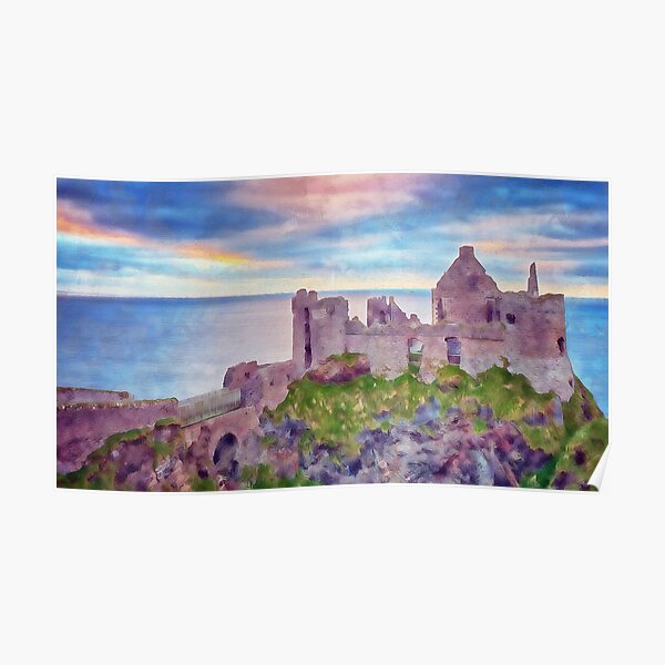 "Dunluce Castle" Poster for Sale by ErianAndre | Redbubble