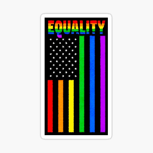 "Equality Flag - Watercolor" Sticker for Sale by StillMeadow | Redbubble