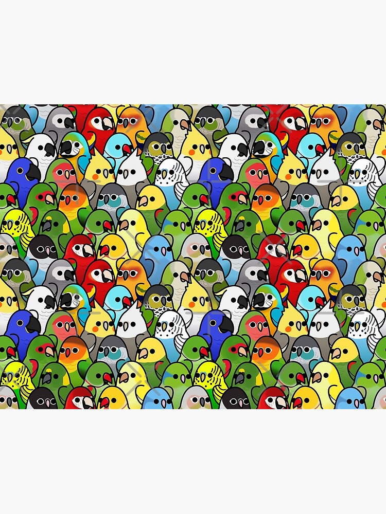 "Too Many Birds! Bird Squad 1" Poster for Sale by MaddeMichael | Redbubble