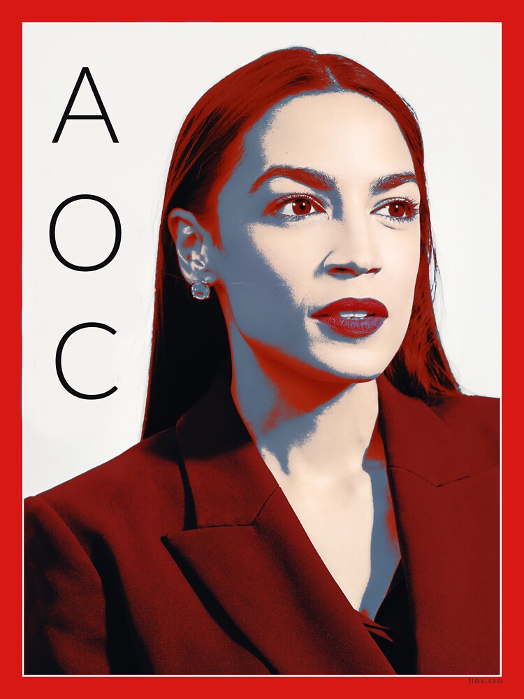 "AOC Alexandria Ocasio-Cortez" Sticker for Sale by herizon | Redbubble