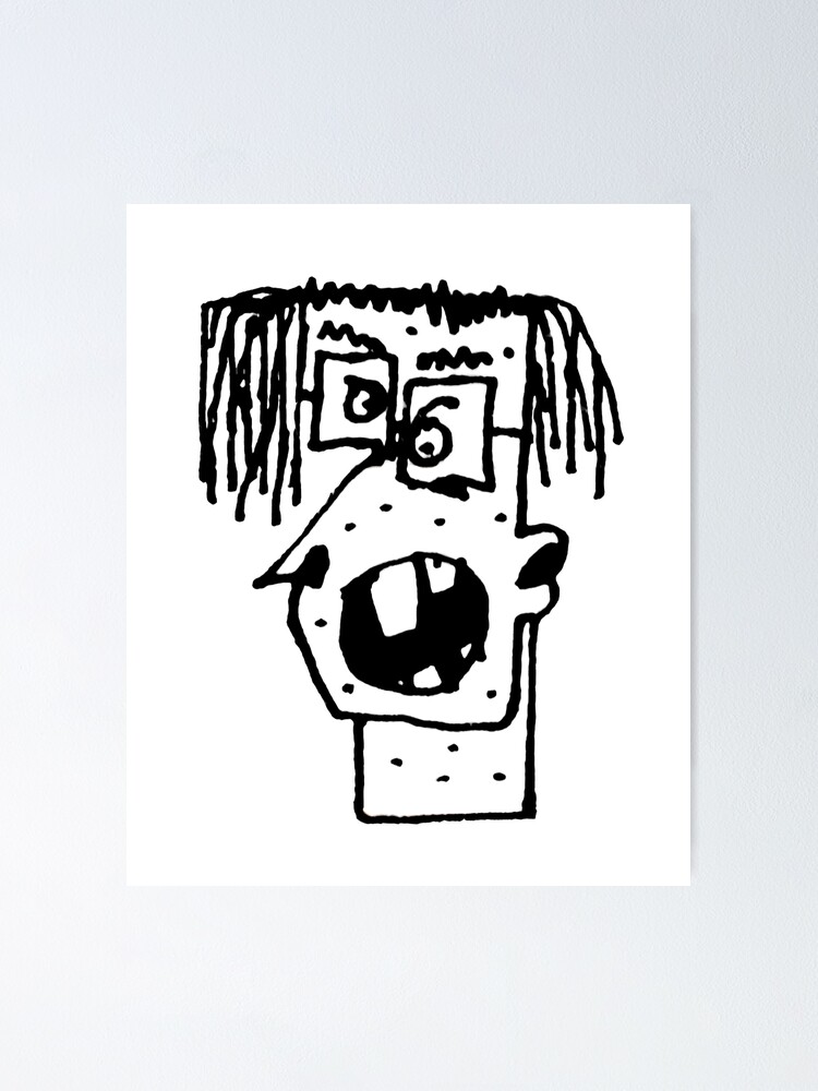 "Angry Man Pencil Drawing" Poster by DFLCreative | Redbubble