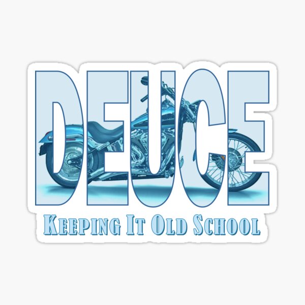 "Deuce Motorcycle Artwork" Sticker by Bizb | Redbubble