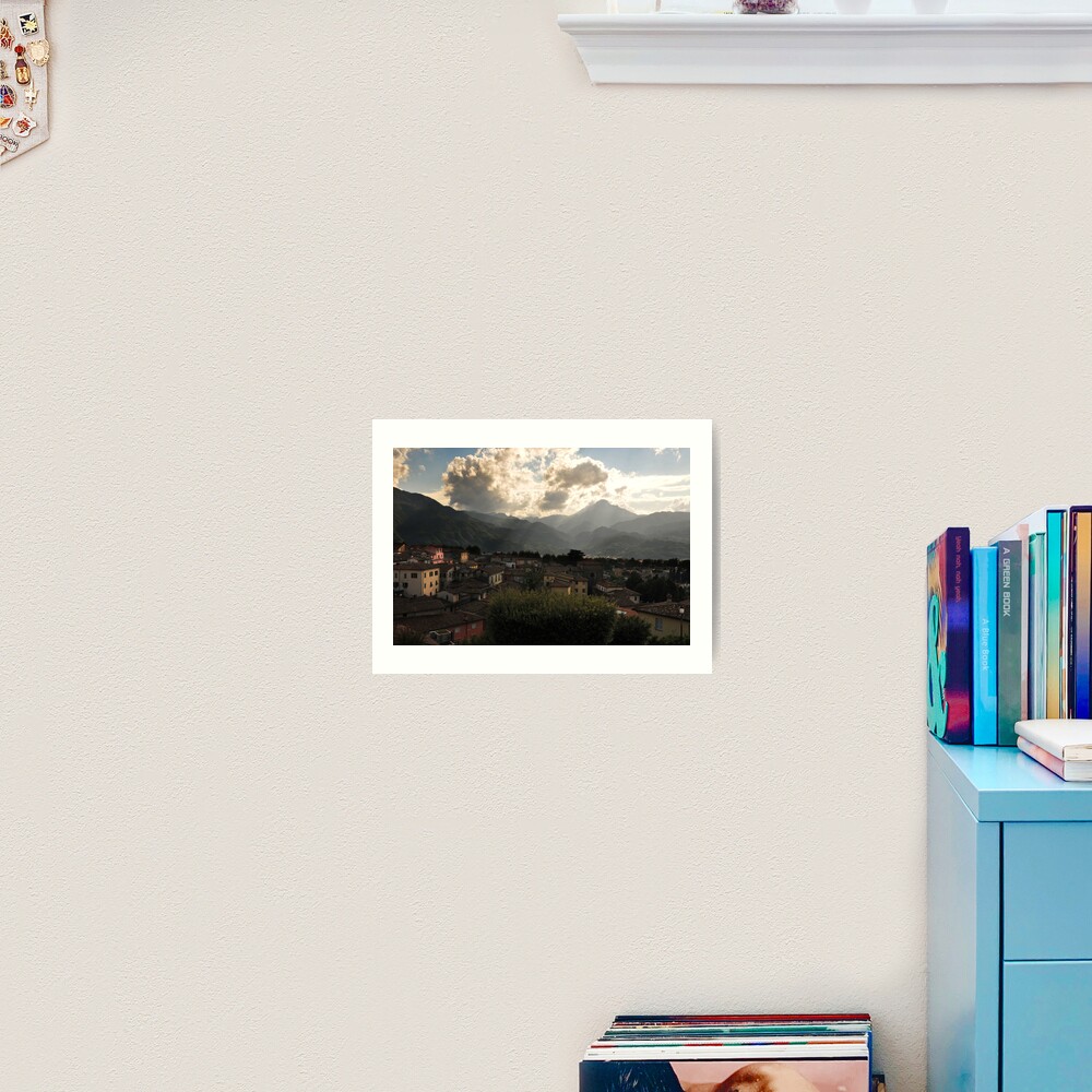 "Town of Barga, Tuscany" Art Print by cathames | Redbubble