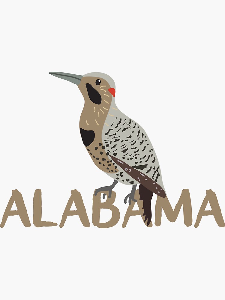 "Yellowhammer or Northern Flicker - Alabama State Bird" Sticker for ...