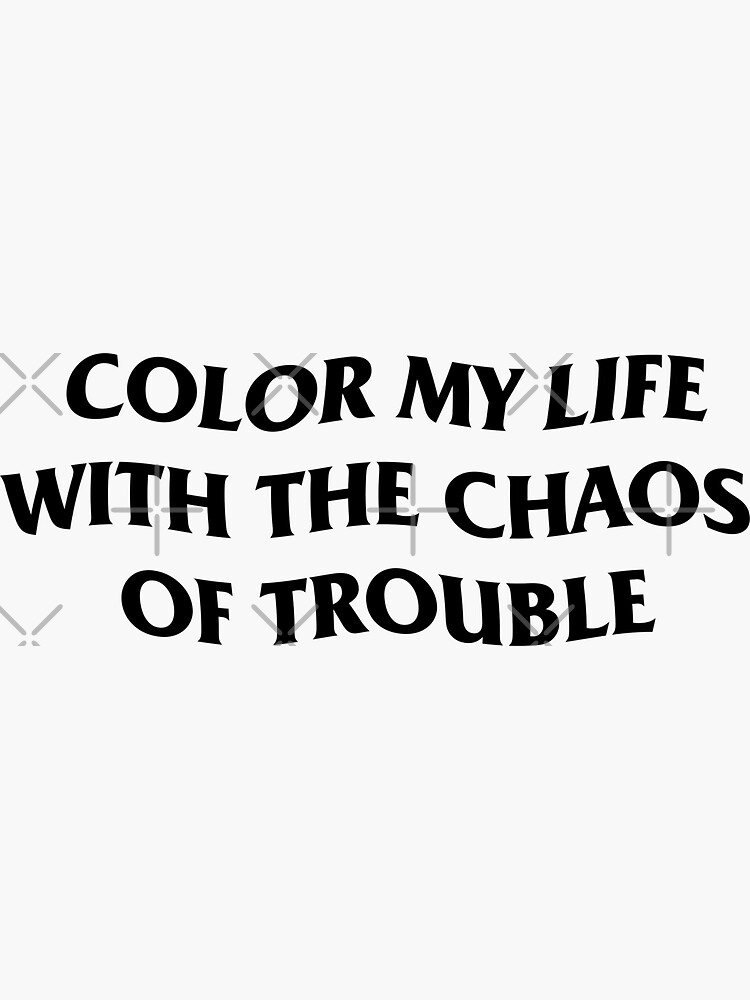 "Color my life" Sticker by Arvillaino | Redbubble