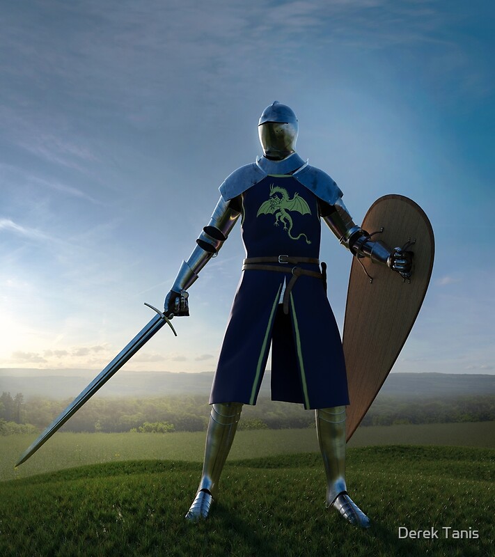 "Surcoat Knight" by Derek Tanis | Redbubble