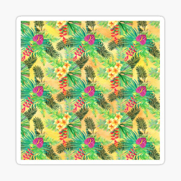 "Tropicana - Jungle Heat" Sticker by Amanda-Lakey | Redbubble