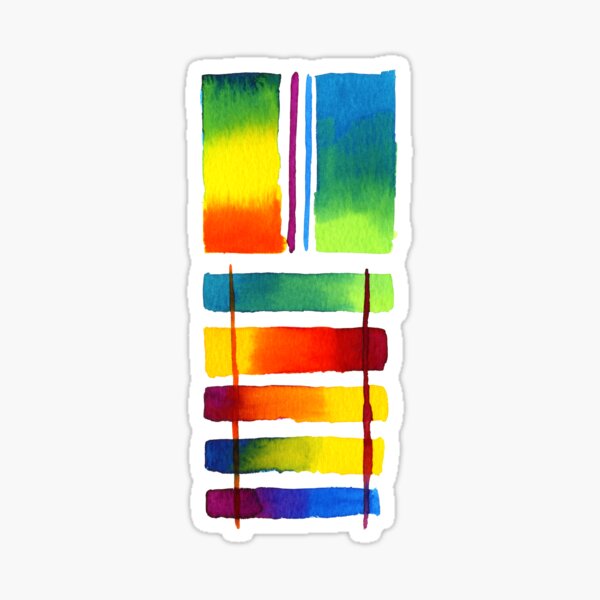 "Watercolor gradients" Sticker by PapieroweDrzewo | Redbubble