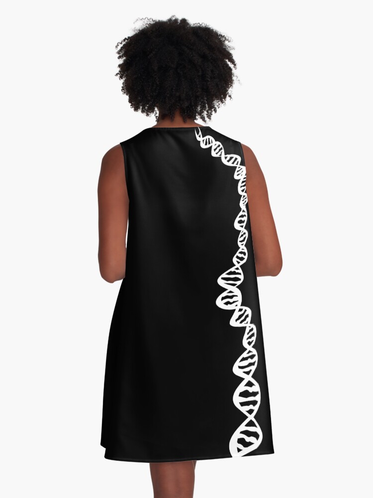 "DNA strand - white" A-Line Dress for Sale by thevexedmuddler | Redbubble