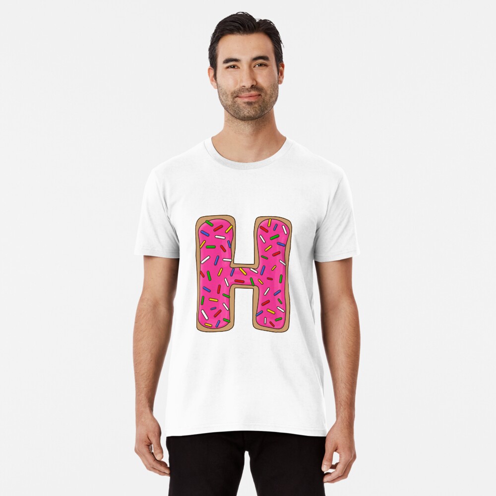"Donut Letter H" Sticker for Sale by mynameisliana | Redbubble