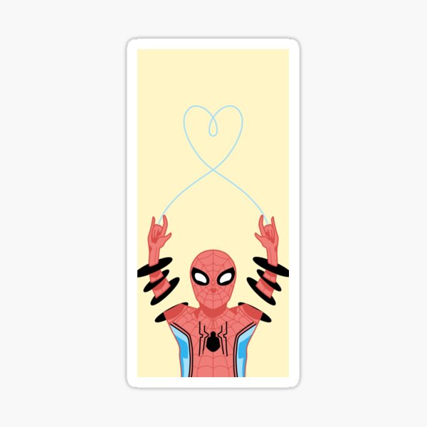 "spidey love" Sticker for Sale by lacegore | Redbubble