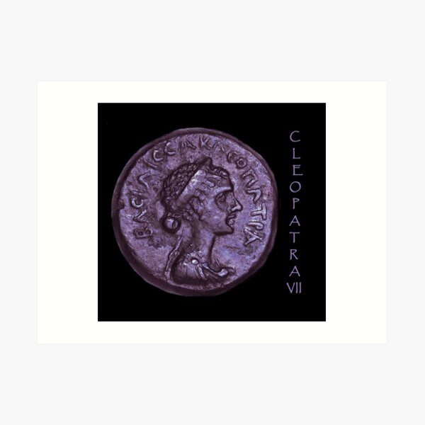 Lámina artística «La moneda de Cleopatra VII del final de su reinado ...