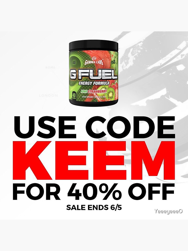 "Use Code Keem GFUEL" Sticker for Sale by Yeeeyeee0 | Redbubble