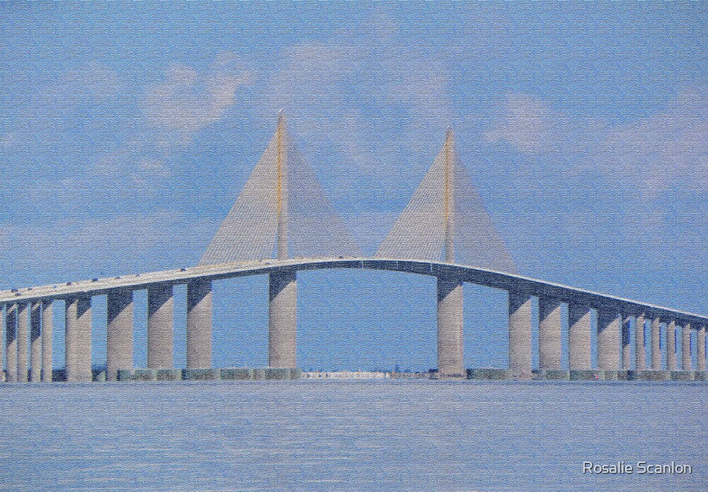 "Tampa Bay Bridge" by Rosalie Scanlon | Redbubble