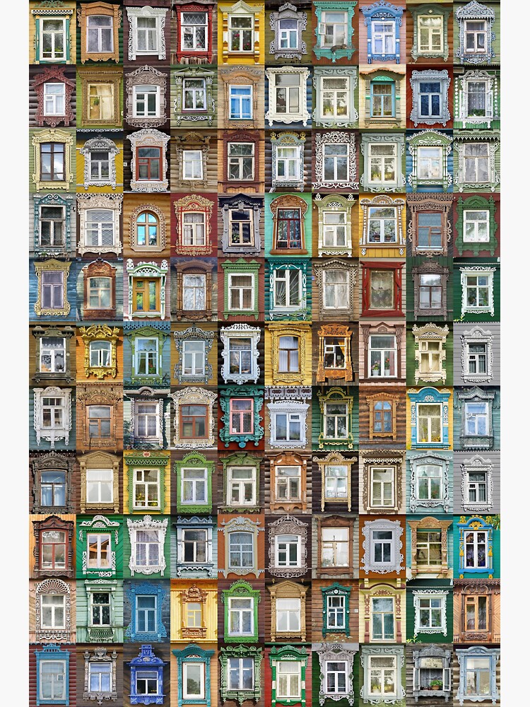 "Russian Windows" Sticker for Sale by Montage-Madness | Redbubble