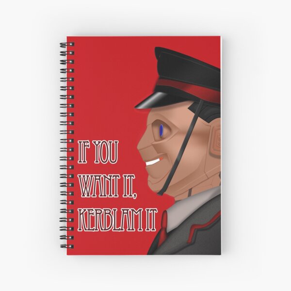"Kerblam man" Spiral Notebook for Sale by mime666 | Redbubble