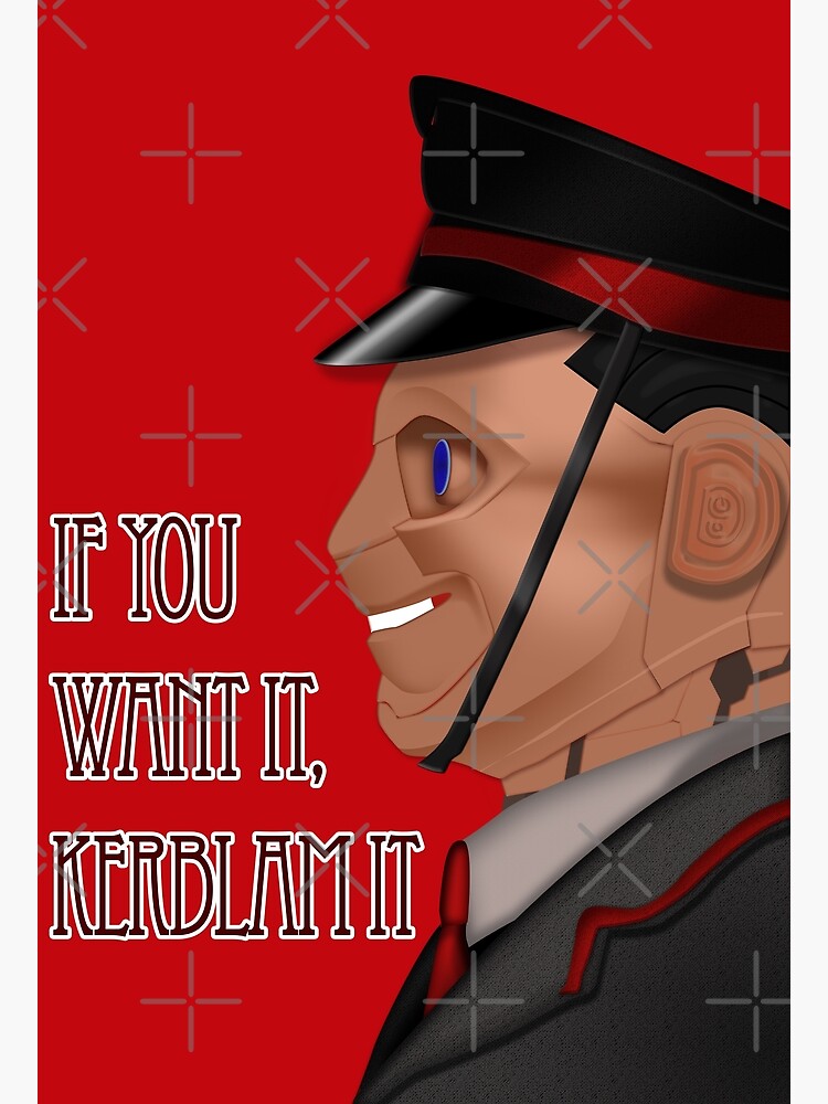"Kerblam man" Poster by mime666 | Redbubble