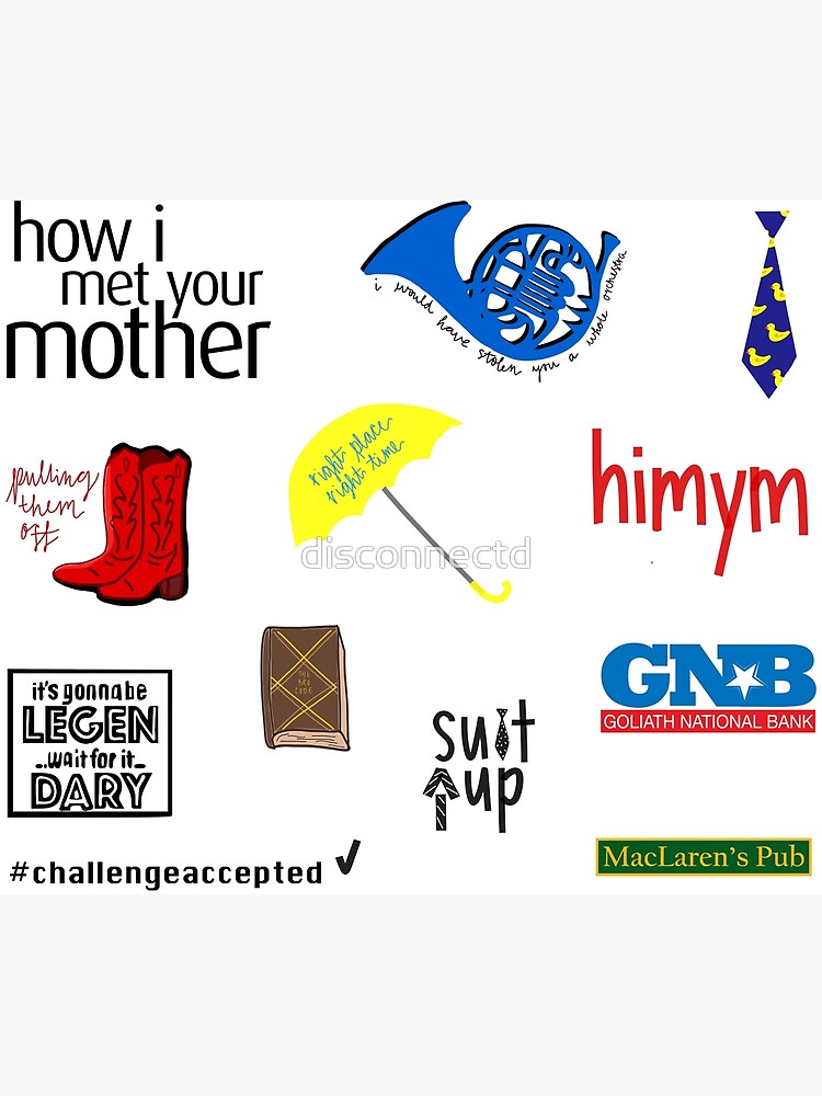 "himym stickers" Art Print for Sale by disconnectd | Redbubble