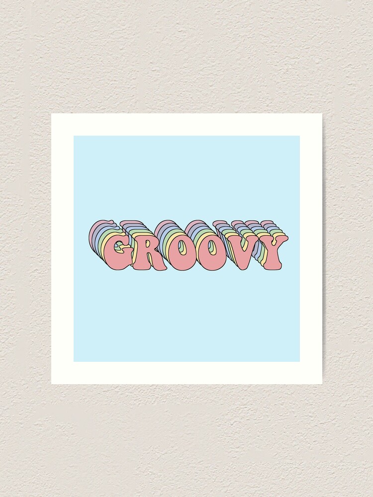 "Groovy Retro" Art Print by saracreates | Redbubble