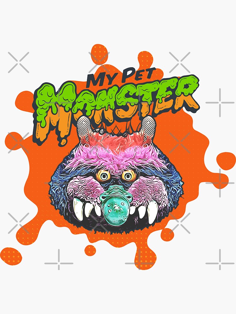 My Pet Monster Graphics My Pet Monster Sticker Etsy
