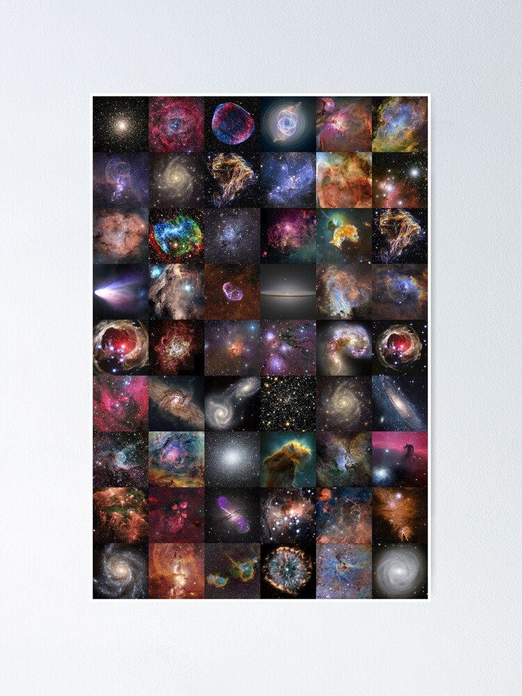 "Astronomical Objects" Poster for Sale by Montage-Madness | Redbubble