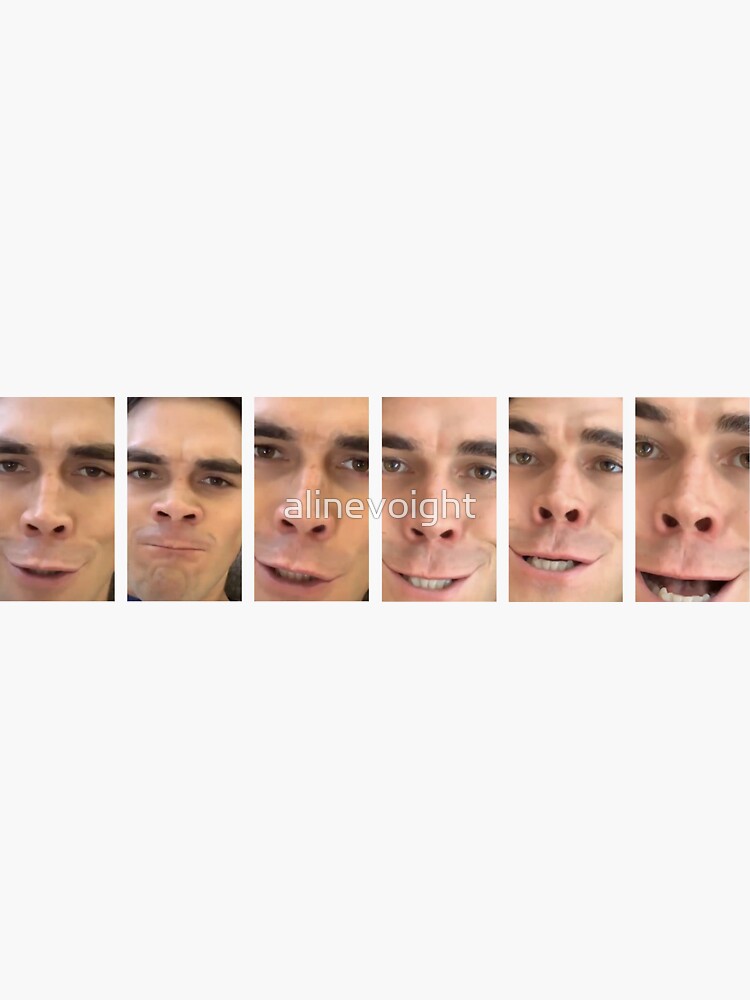 "KJ Apa - Funny Faces" Sticker for Sale by alinevoight | Redbubble