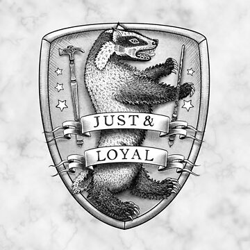 "Just & Loyal Medieval Badger Shield" Art Print for Sale by magiccabin ...