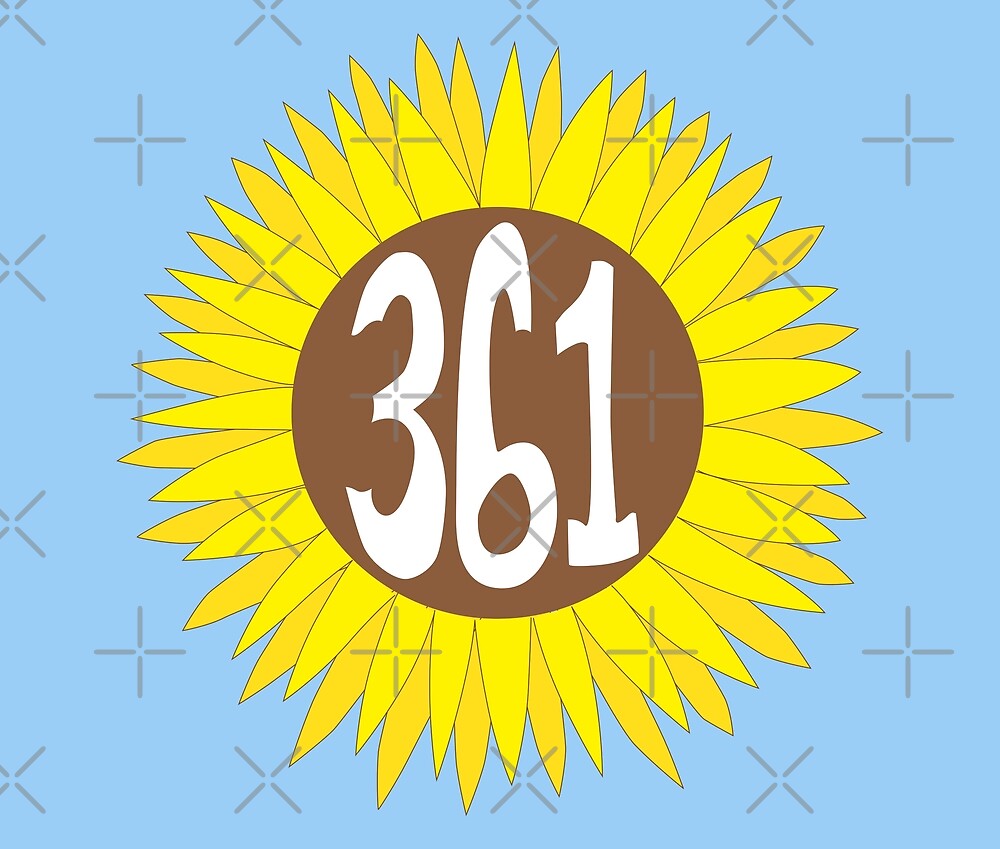 "Hand Drawn Texas Sunflower 361 Area Code" by itsrturn | Redbubble