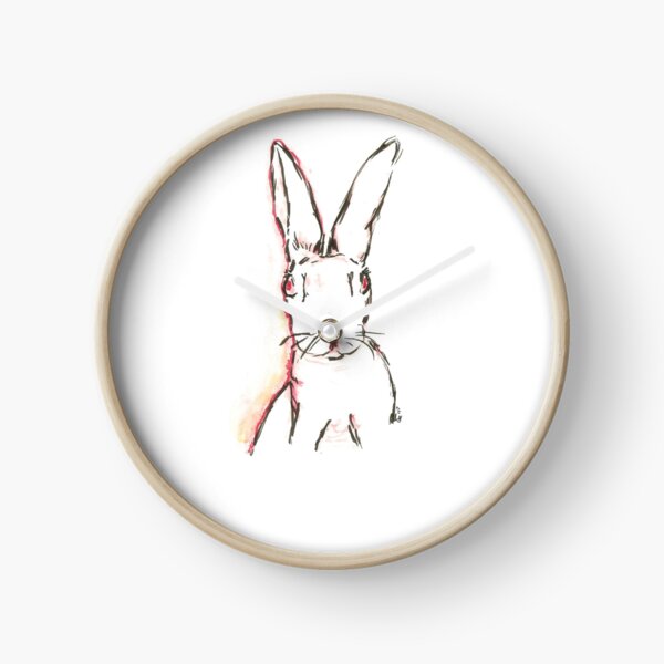 "White Rabbit" Clock for Sale by CeeMartinez | Redbubble