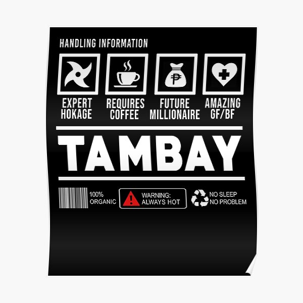 "Tambay Handling Information Gift Design" Poster by lois7eunice | Redbubble