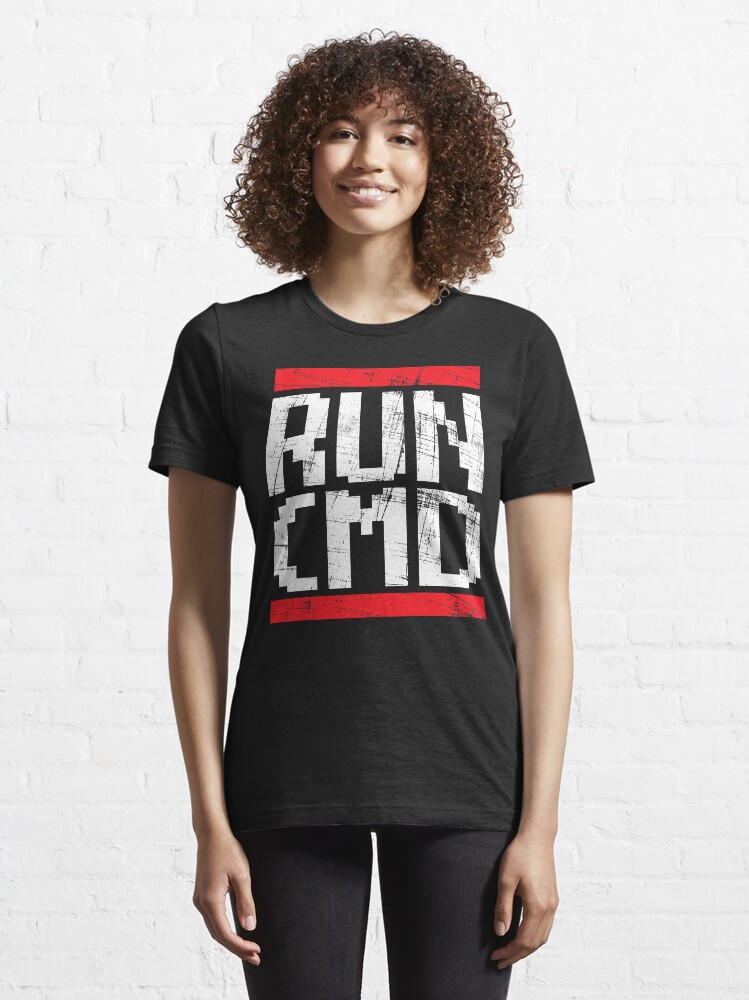 "RUN CMD Funny Programmer Parody" T-shirt for Sale by RAWWR | Redbubble ...
