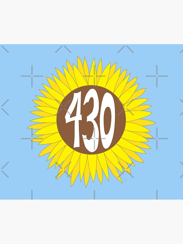 "Hand Drawn Texas Sunflower 430 Area Code" Throw Blanket by itsrturn ...