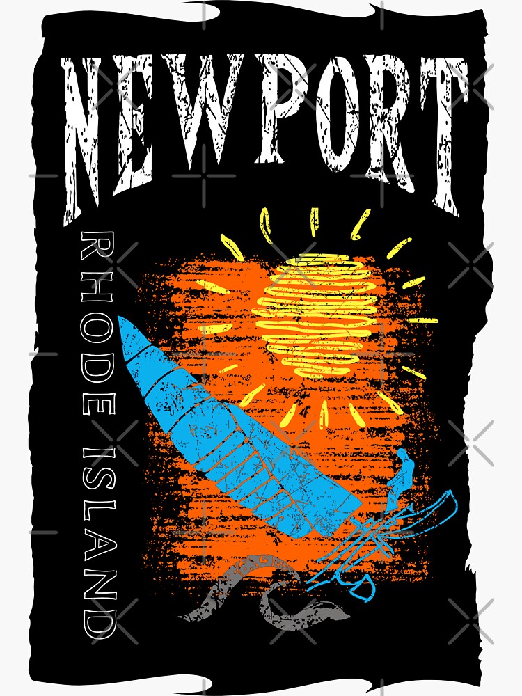 "Newport Rhode island Sailboat Catamaran Sailing Souvenir Sun Blue ...