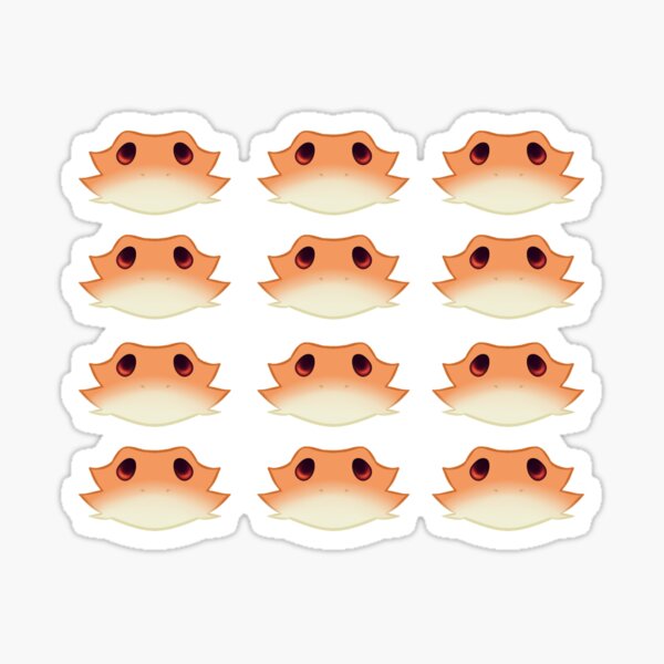 Cartoon Bearded Dragon Stickers | Redbubble