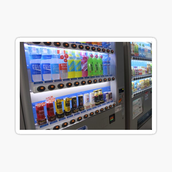 "Drink Vending Machine" Sticker for Sale by MySunflower | Redbubble
