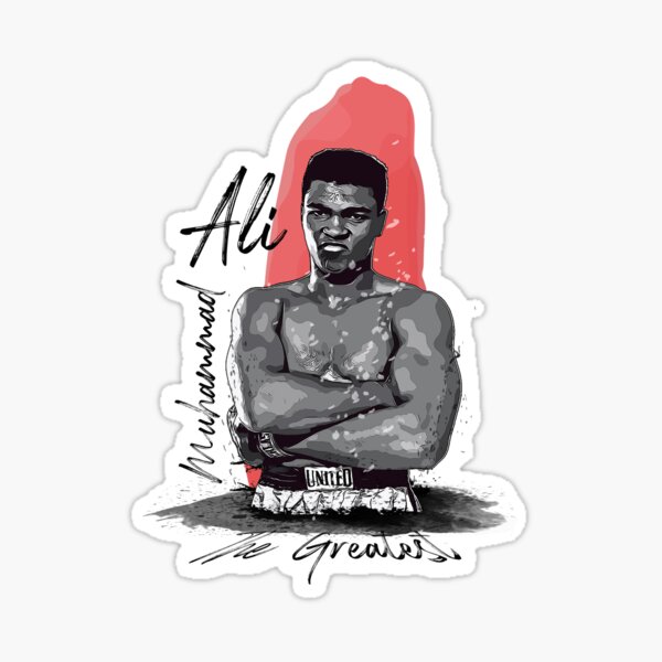 "Muhammad Ali" Sticker by slawisa | Redbubble