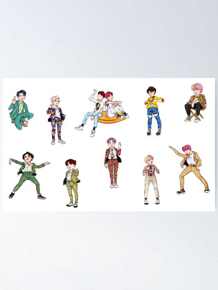 "Stickers BTS IDOL" Poster by nordorst | Redbubble
