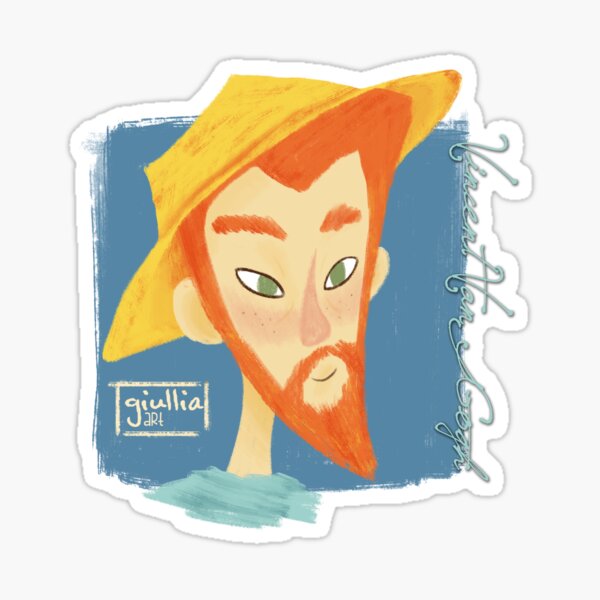 Pegatina «Vincent Van Gogh // Colección de pintores de Giullia» de ...