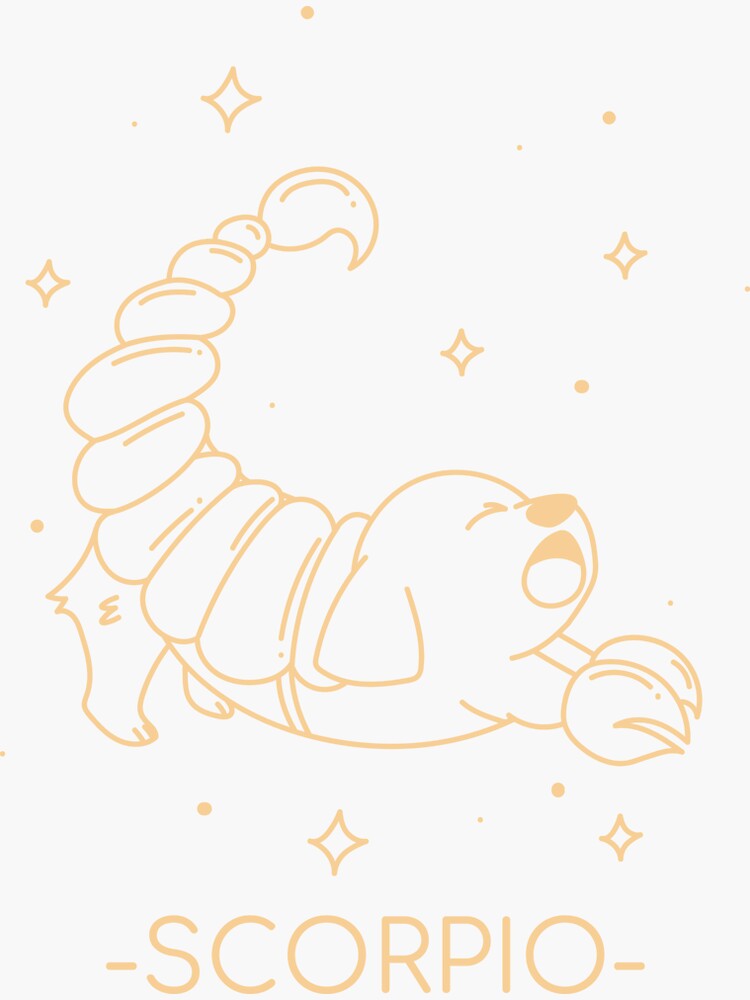"Scorpio Zodiac Sign Dog" Sticker for Sale by artstheticcoll | Redbubble