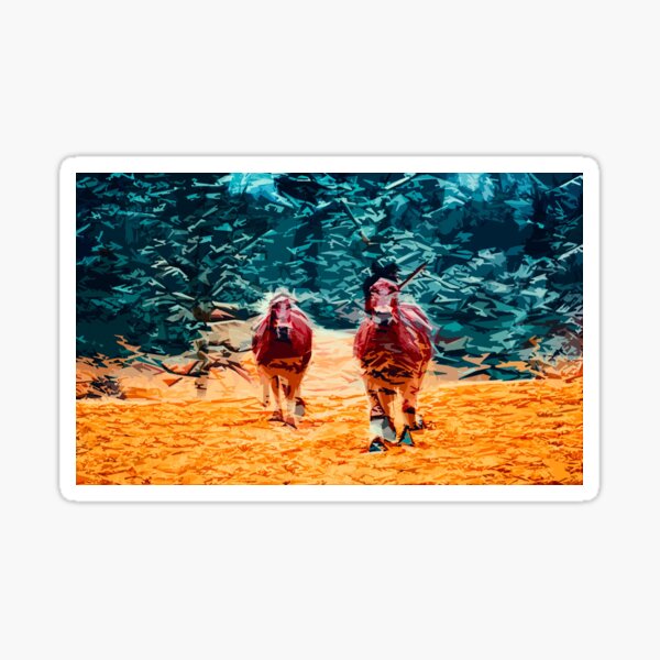 "On the Run" Sticker for Sale by MUZA9 | Redbubble