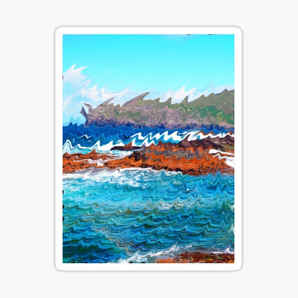 "Coastline 6" Sticker for Sale by APER-PhotoArt | Redbubble