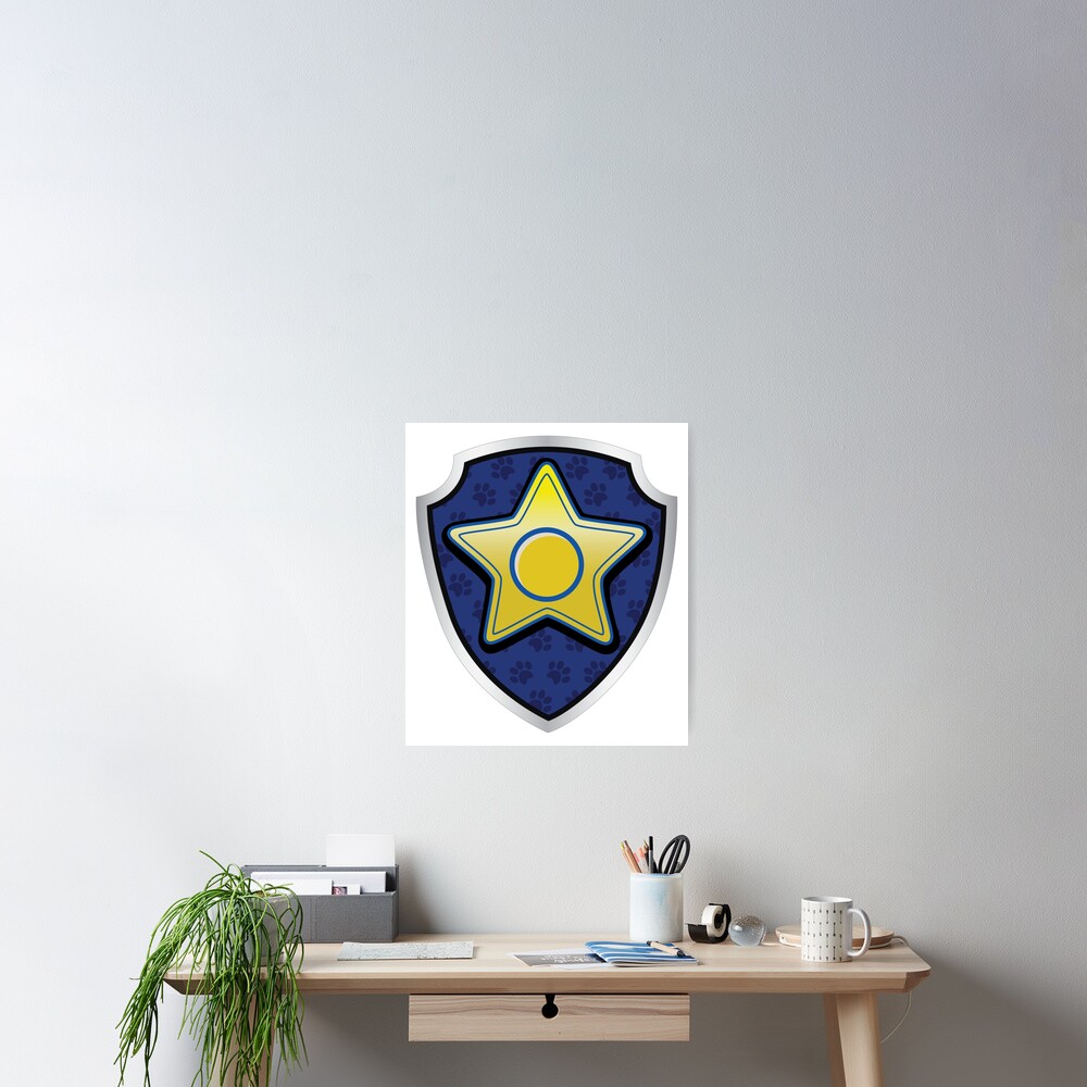 "Chase,Police Pup-tag © GraphicLoveShop" Poster for Sale by ...