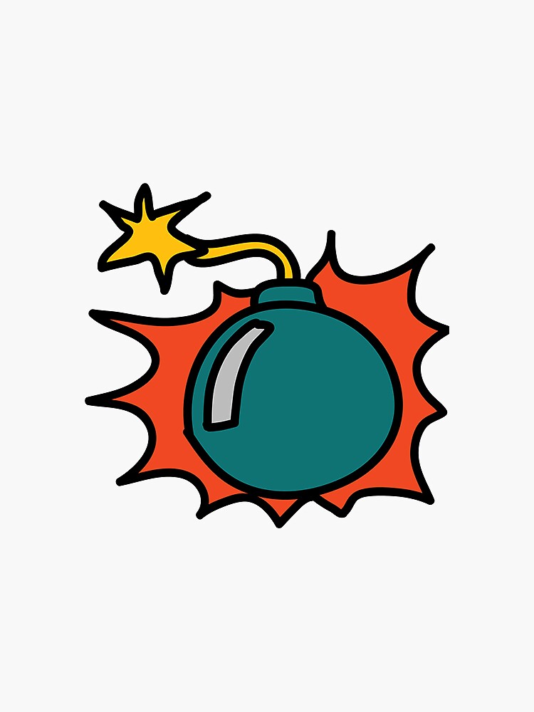 "Da Bomb" Sticker for Sale by HucktheCat | Redbubble