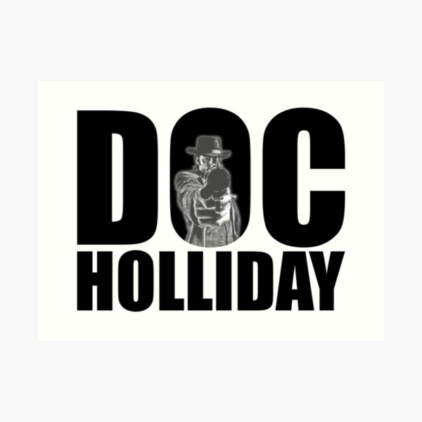 "Doc Holliday Silhouette " Art Print by TobysMom1015 | Redbubble
