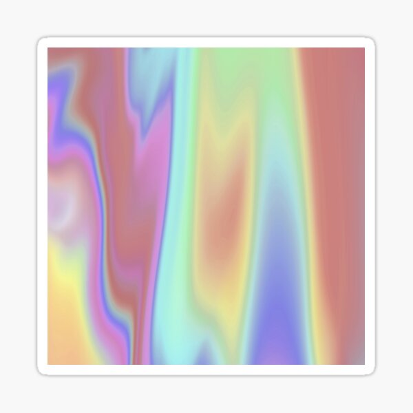"Iridescent Holographic" Sticker by artworkbyrihen | Redbubble