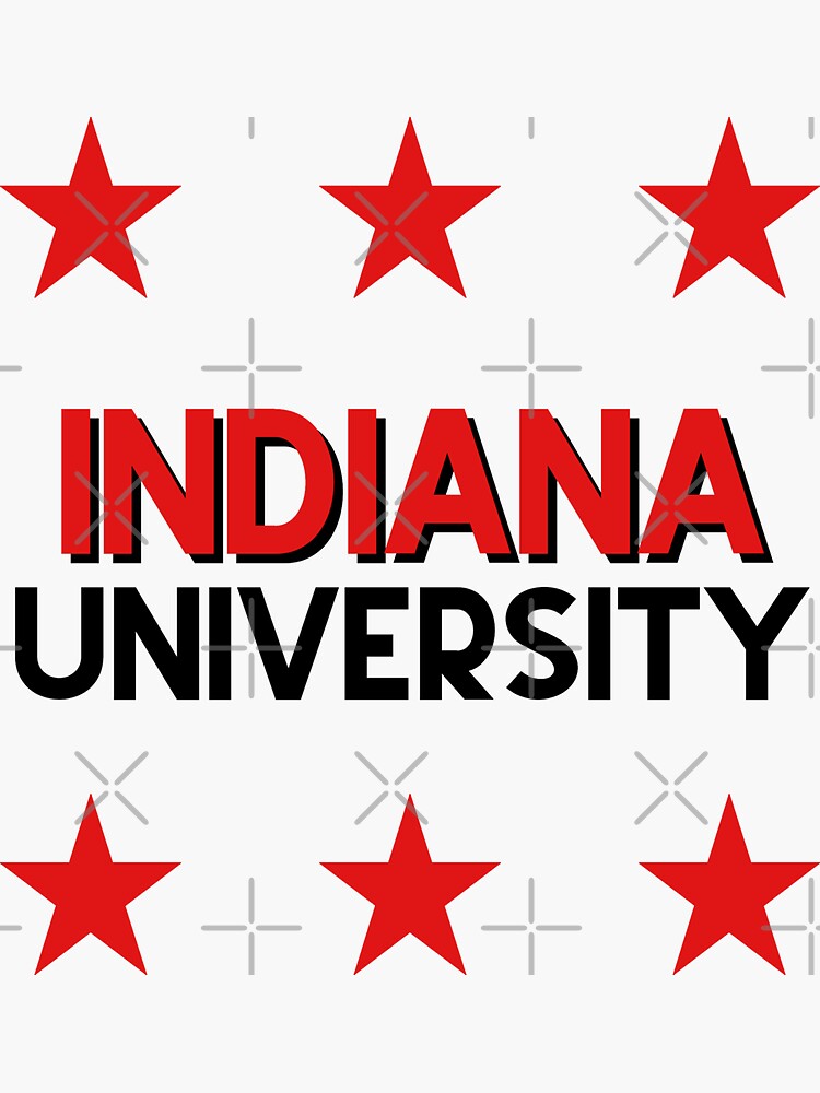 "Indiana University" Sticker for Sale by Leilasayan | Redbubble