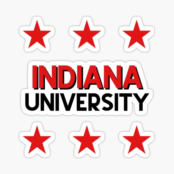 "Indiana University" Sticker for Sale by Leilasayan | Redbubble
