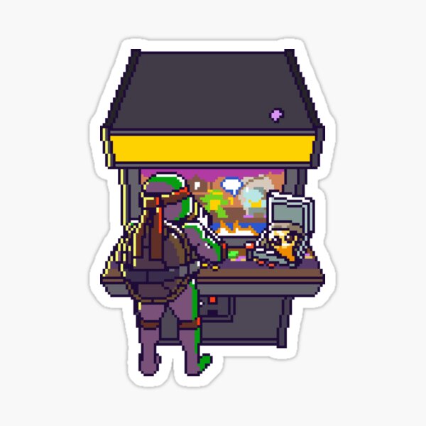 "Pizza Slice Arcade" Sticker for Sale by RayneGallows | Redbubble