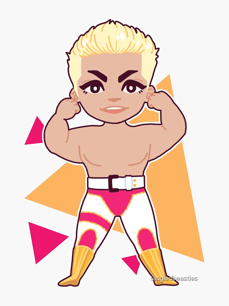 "NJPW THE ELITE Cody Rhodes" Sticker by tangledbeasties | Redbubble